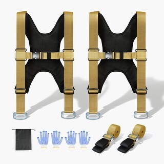 UIMOSO Moving Straps, 2-Person Lifting and Moving System with Harness ...