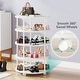 5-Tier Revolving Shoe Rack, 360° Rotating Shoe Storage Organizer - Bed ...