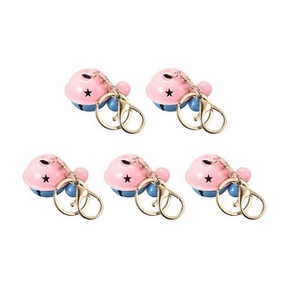 5Pcs Pet Bells, Carbon Steel Jingle Chains Craft Bell for DIY Pink/Blue ...