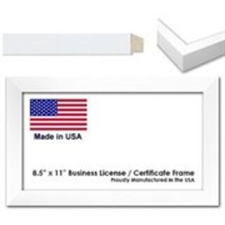 x 11 Inch Professional Business License Frame White - Bed Bath & Beyond ...