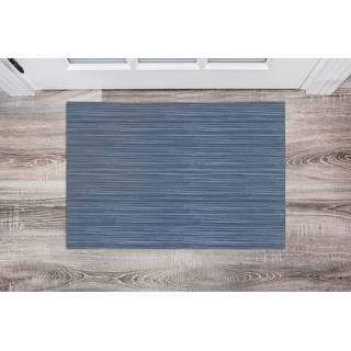 STRINGS NAVY Indoor Door Mat By Kavka Designs - Bed Bath & Beyond ...