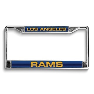 NFL La Rams Laser Chrome Acrylic License Plate Wall Frame - Bed Bath ...