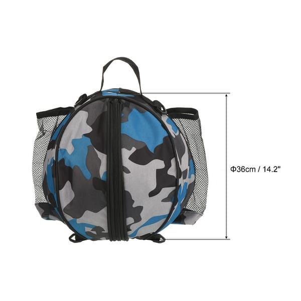 Basketball Bag Ball Backpack w 2 Shoulder Straps/2 Side Mesh Pockets ...