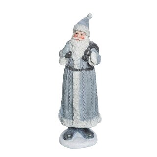 20" Silver and White Christmas Sweater Santa Decor - Bed Bath & Beyond ...