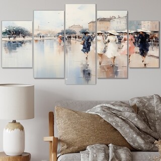 Designart "Fashion Impressionist Elegance III" Fashion Metal Wall Art ...