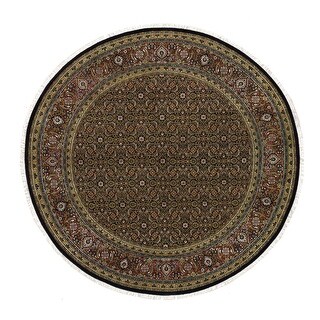 Shahbanu Rugs Metropolis Black and Red Herati with All Over Fish Design ...