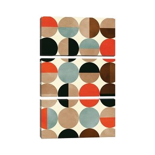 iCanvas "Mid Century Modern XI" by Ana Rut Bre 3-Piece Canvas Wall Art ...