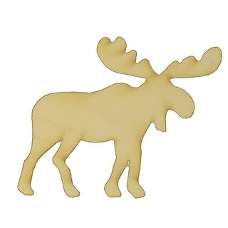 1 Pc, 12" x 9.75" x 1/4" Baltic Birch Plywood Moose Wood Cutout ...