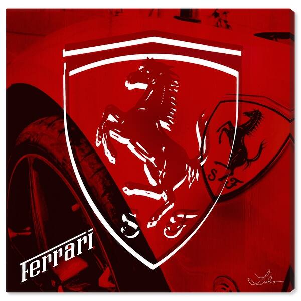 Hatcher and Ethan Prints 'Rarri Business' Transportation Red Wall Art ...