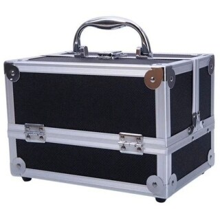 Portable Travel Makeup Box Cosmetics Box with Mirror Can Be Folded to ...