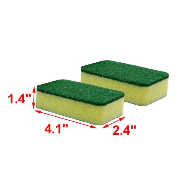 Sponge Rectangle Shape Kitchen Bowl Dish Cleaning Pad Sponge Scrubs ...
