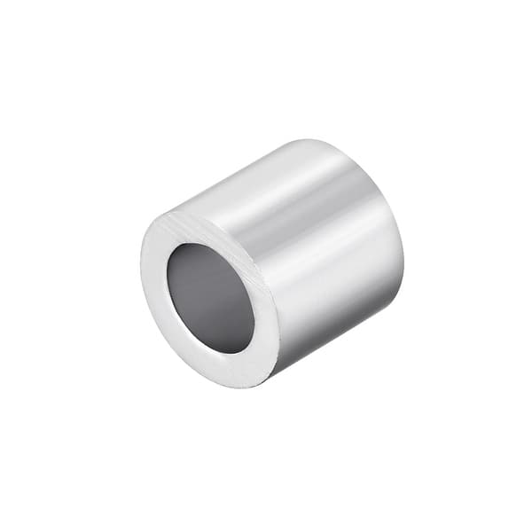 M6 Aluminum Sleeve Crimp 6mm Steel Wire Rope Button Stop Clips 30 Pcs ...