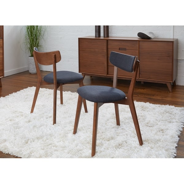 Rye Studio Santos Mid-Century Walnut Dining Chairs (Set of 2) - Bed ...