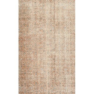 Ahgly Company Machine Washable Contemporary Deep Peach Orange Area Rugs ...