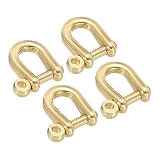 D-Ring Shackle, 4pcs Solid Brass Screw Small Bow Shackles - Bed Bath ...
