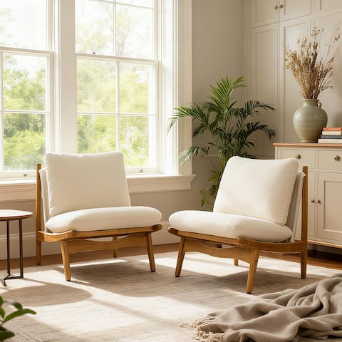 Beige Scandinavian Accent Chairs - Overstock