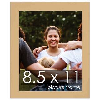 8.5x11 Traditional Natural Complete Wood Picture or Document Frame with ...