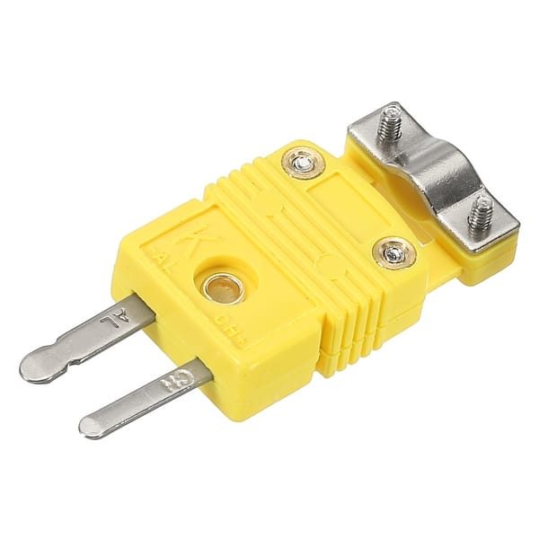 K Type Thermocouple Wire Connectors Male Plug Adapter with Fixing Clamp ...