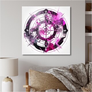 Designart "Third Eye purple Chakra Symbol I" Christianism Canvas Art ...