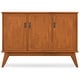 WYNDENHALL Tierney SOLID HARDWOOD 50 inch Wide Rectangle Modern 3 Door ...