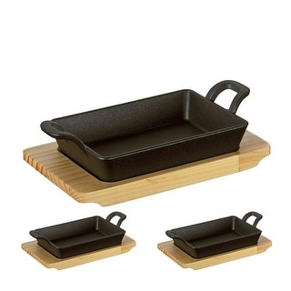 Kuechenprofi Cast Iron Serving Pan (Stainless steel) (3 pack) - Bed ...