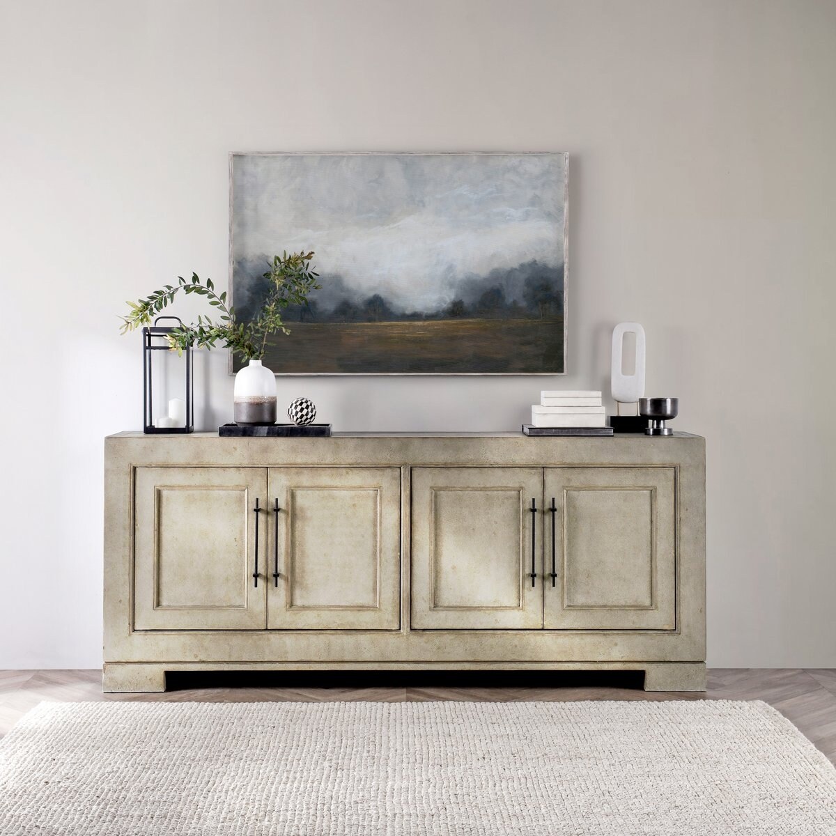 Amherst 3-Drawer 6-Door Antique Blue Sideboard Buffet by Kosas Home ...
