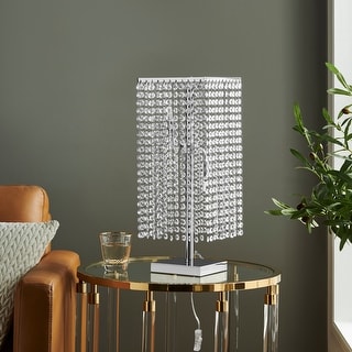 Crystal Strands Chrome Table Lamp - N/A - Bed Bath & Beyond - 33815024