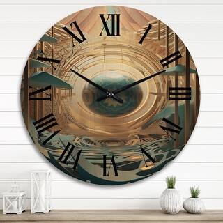 Designart "Infinite Possibilities Retro Futuristic" Abstract Landscapes ...