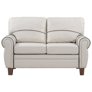 Mid-Century Loveseat Classic Upholstered Couch with Rolled Arms - Bed ...