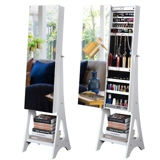 Full Mirror Jewelry Storage Mirror Cabinet - Bed Bath & Beyond - 38082777