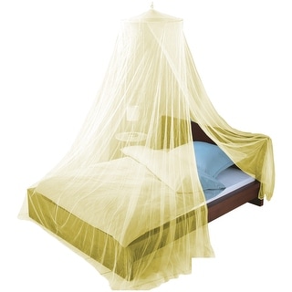 Just Relax Elegant Mosquito Net Bed Canopy Set, Yellow - Bed Bath ...