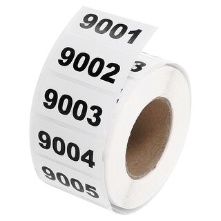 Inventory Number Sticker, Consecutive Numbered Labels Self Adhesive ...