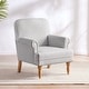 Upholstered Accent Sofa Linen Club Chair with Legs for Living Room ...