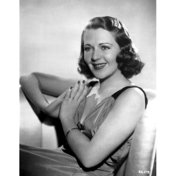 Ruby Keeler sitting and Hands on Prayer Pose Photo Print - Bed Bath ...
