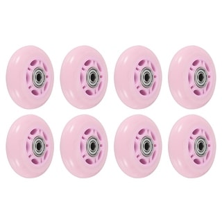 Inline Skate Wheels with Bearings 82A Skate Replacement, Light Pink ...
