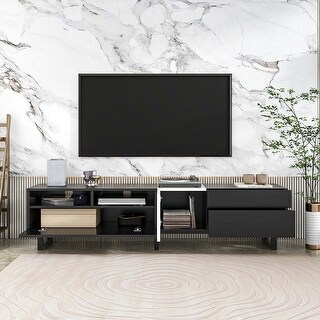 Multi-Purpose Entertainment Center with Concealed Storage and Cable ...