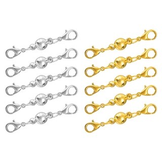 10Pcs Magnetic Jewelry Clasps Ball Magnetic Lock Lobster Clasps - Bed ...