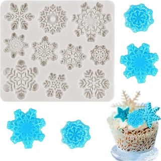 Snowflake Silicone Mold For Baking & Cake Decorating - Bed Bath ...
