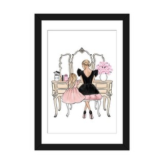 iCanvas "Mom And Daughter On Vanity Blonde" by LaLana Arts - Bed Bath ...