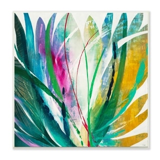 Stupell Abstract Fern Shapes Painting,12x12, Wood Wall Art - Bed Bath ...