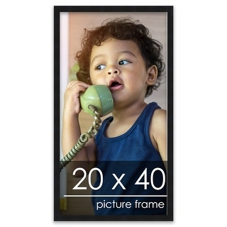 20x40 Contemporary Black Wood Picture Panoramic Frame Panoramic Poster ...