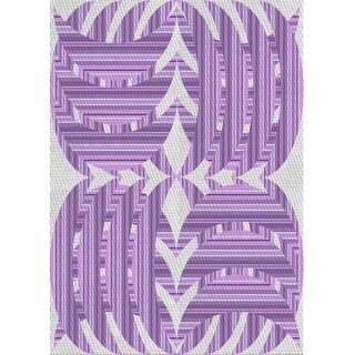 Ahgly Company Machine Washable Transitional Periwinkle Pink Area Rugs ...