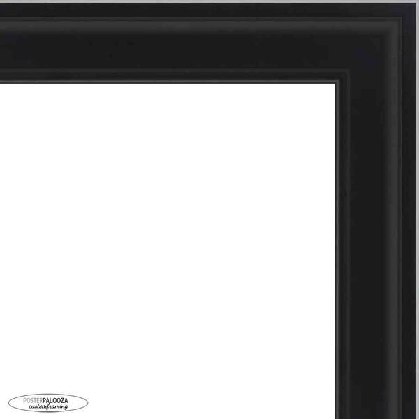 11x13 Traditional Black Complete Wood Picture Frame with UV Acrylic ...