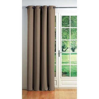 Light Brown Blackout Extra Wide Window Curtain Panel Ideal for Any Room ...
