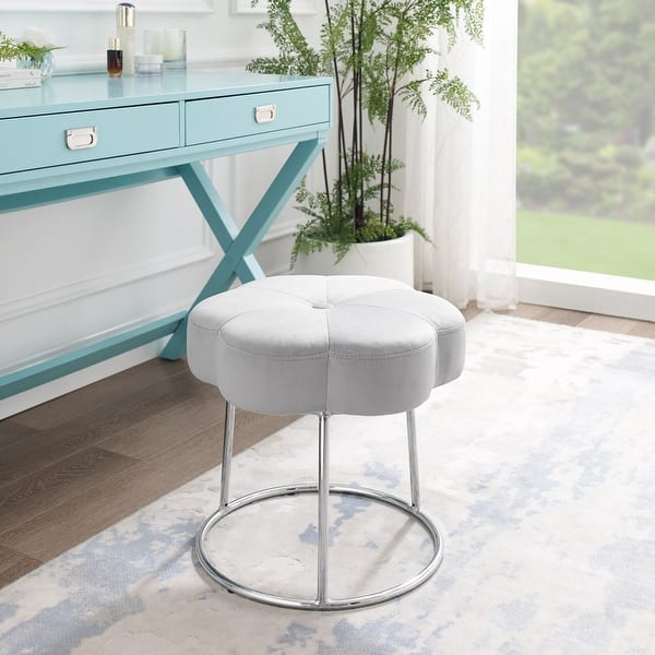 Bonnie Vanity Flower Stool - On Sale - Bed Bath & Beyond - 31253392