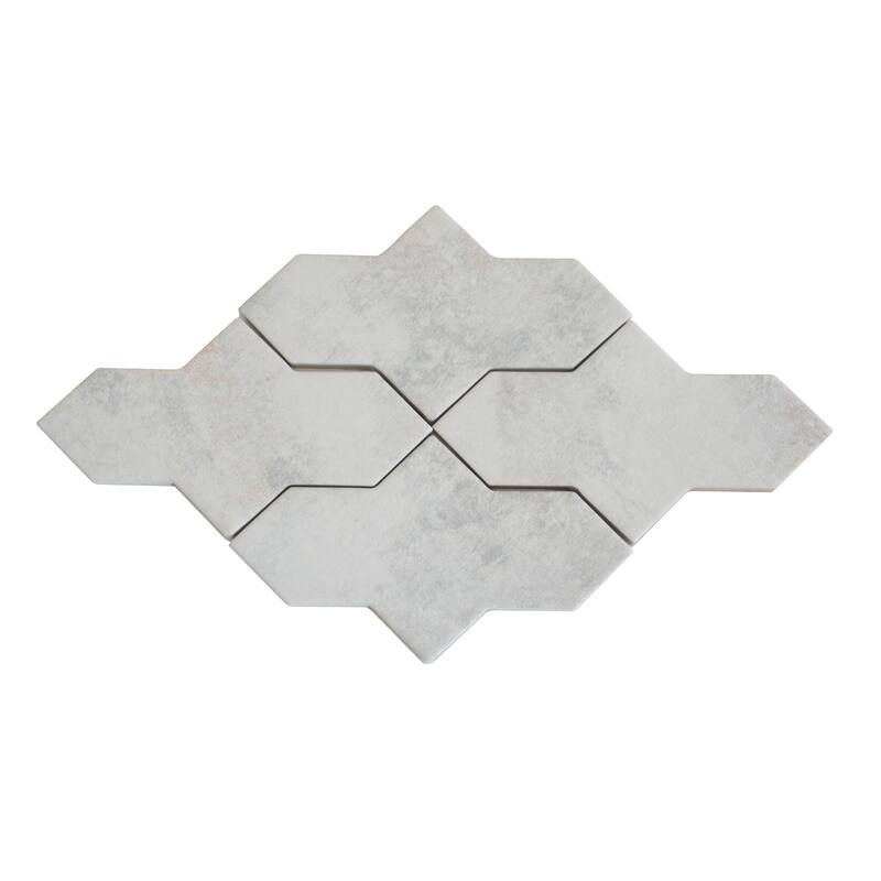 Apollo tile 7" x 2.5" Terralis Matte Beige Porcelain Tile (5.33 sq ft ...