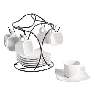 Gracious Dining 12 Piece 3.25 Oz. Espresso Cup and Saucer Set - 3.25 ...