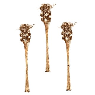 27" Curly Ting, Glitter Gold, Set of 3 Bunches - Bed Bath & Beyond ...