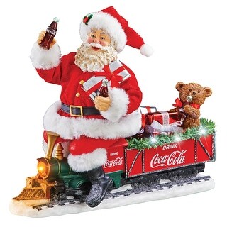 Kurt Adler 13-Inch Battery-Operated Coca-Cola Santa Train with LED ...