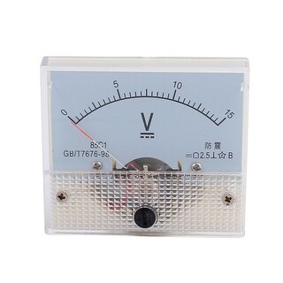 DC 0-15V Analog Volt Voltage Panel Meter Voltmeter Gauge 85C1 - DC 0 ...